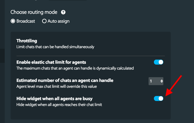 How To Hide Chat Widget When Agents Are Busy Happyfox Chat 